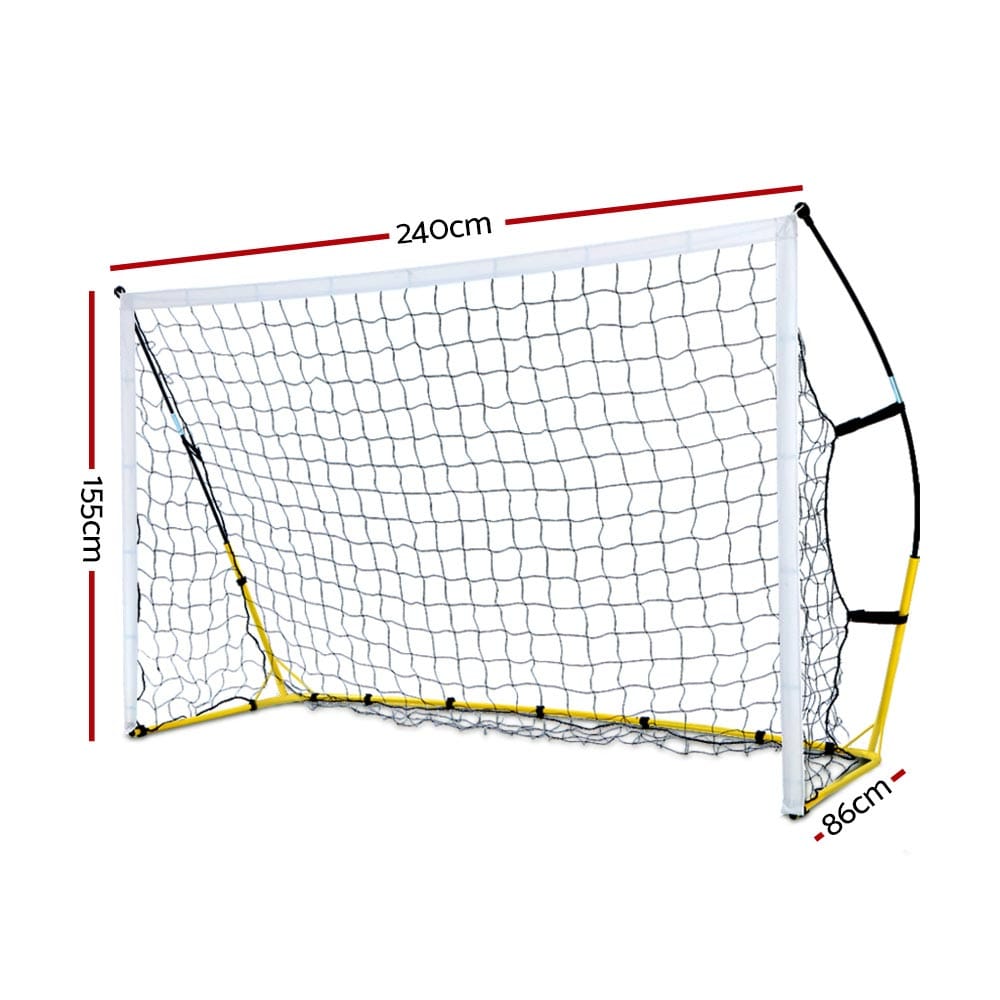 Everfit 2.4m Football Soccer Net Portable Goal Net Rebounder Sports ...