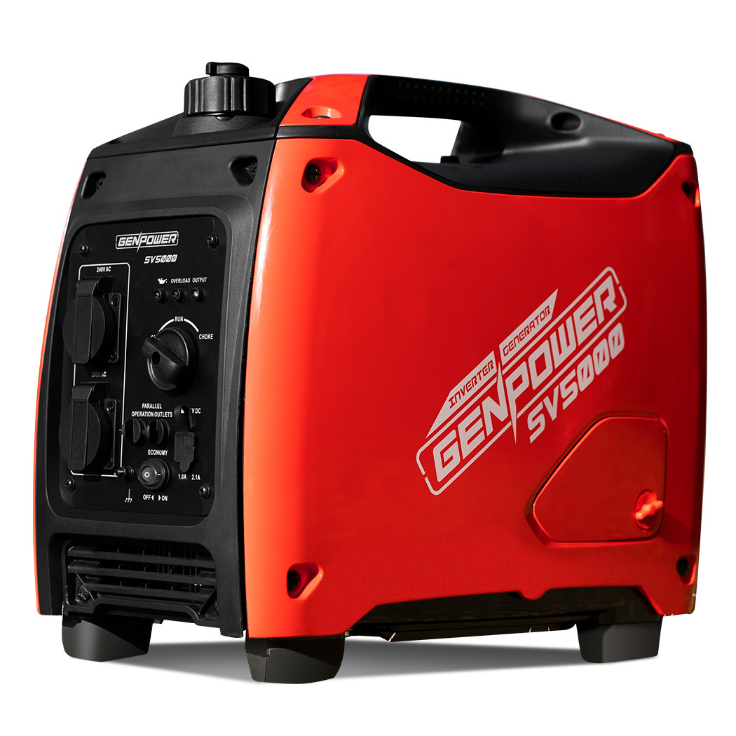 GENPOWER Inverter Generator 2600W Peak Pure Sine Portable Camping ...