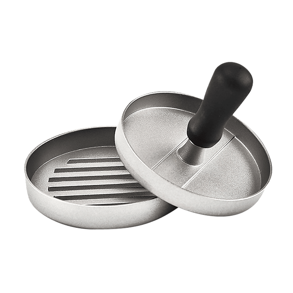 Large Round Hamburger Patty Maker Grill Press Burger Metal Mold Cooking ...